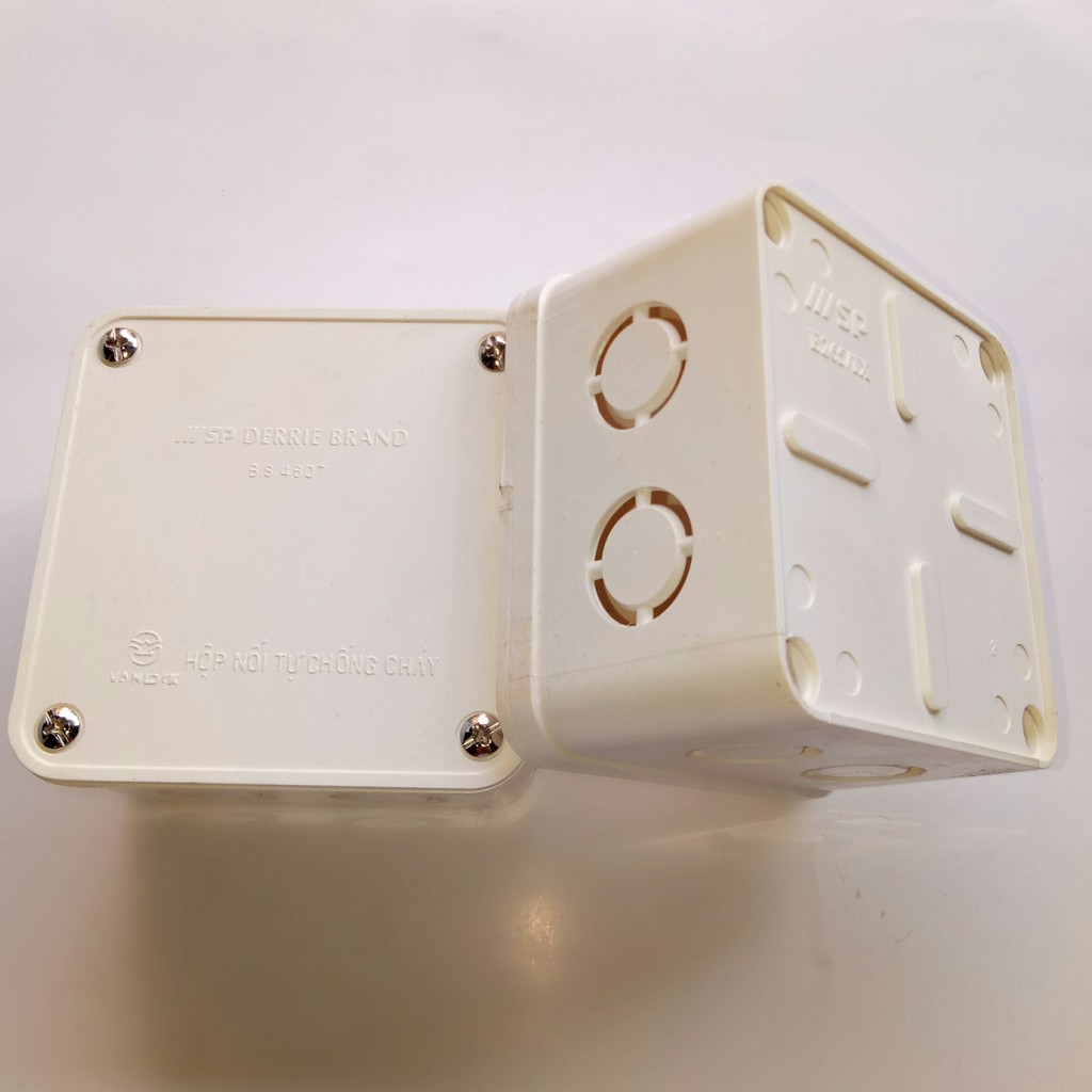 Hộp nối dây tự chống cháy 160x160x50 có lổ E265/3X Sino